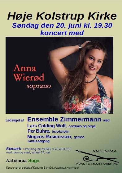 2021 Anna Wierød, koncert, Høje Kolstrup Kirke